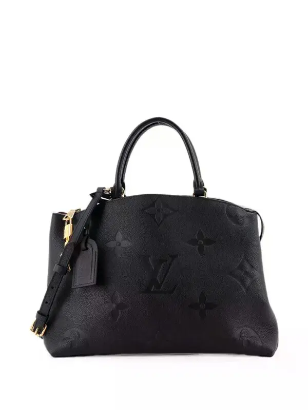 LOUIS VUITTON Grand Palais Handbag Monogram Empreinte Giant Shoulder Bag - Black