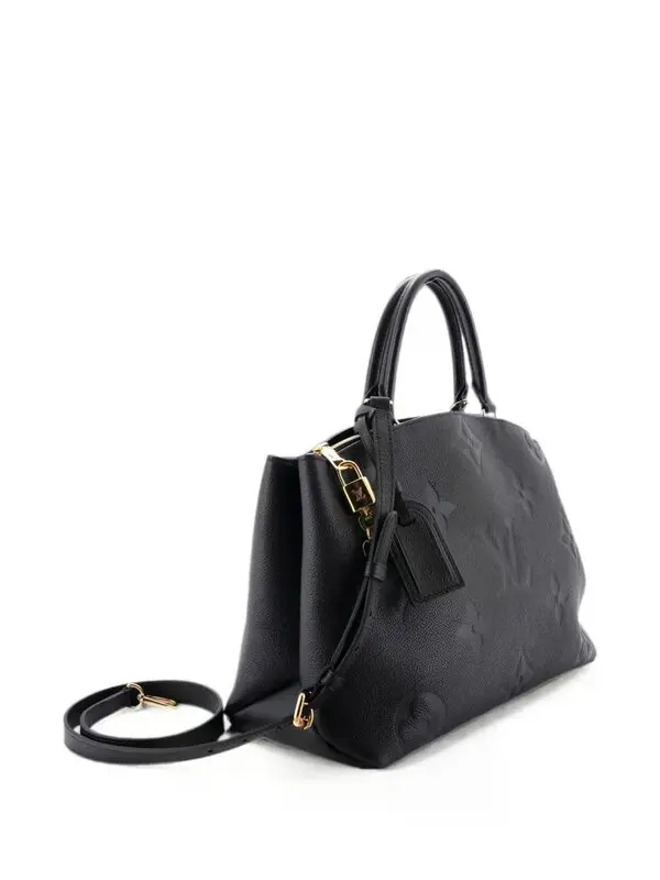 LOUIS VUITTON Grand Palais Handbag Monogram Empreinte Giant Shoulder Bag - Black