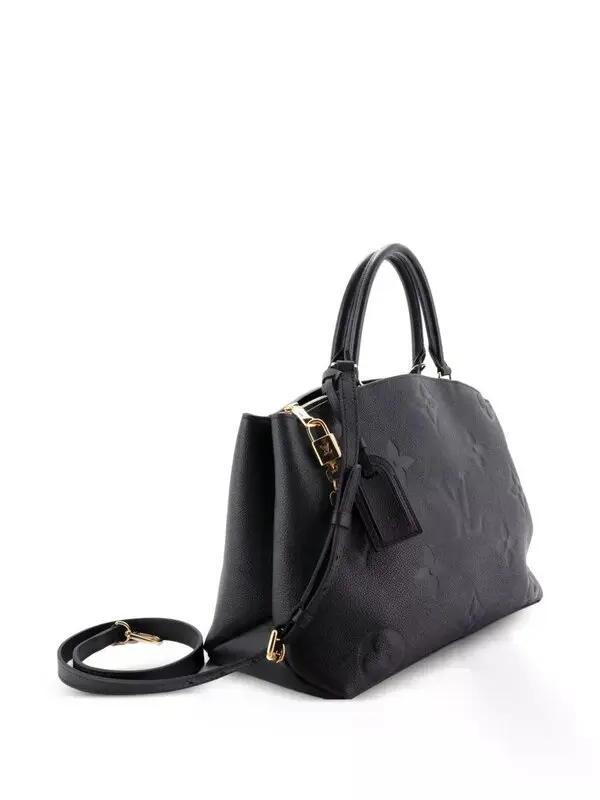 LOUIS VUITTON Monogram Empreinte Giant Grand Palais Shoulder Bag - Black