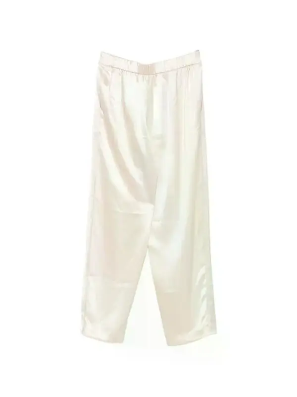 Simkhai Satin-finish Pleated Trousers