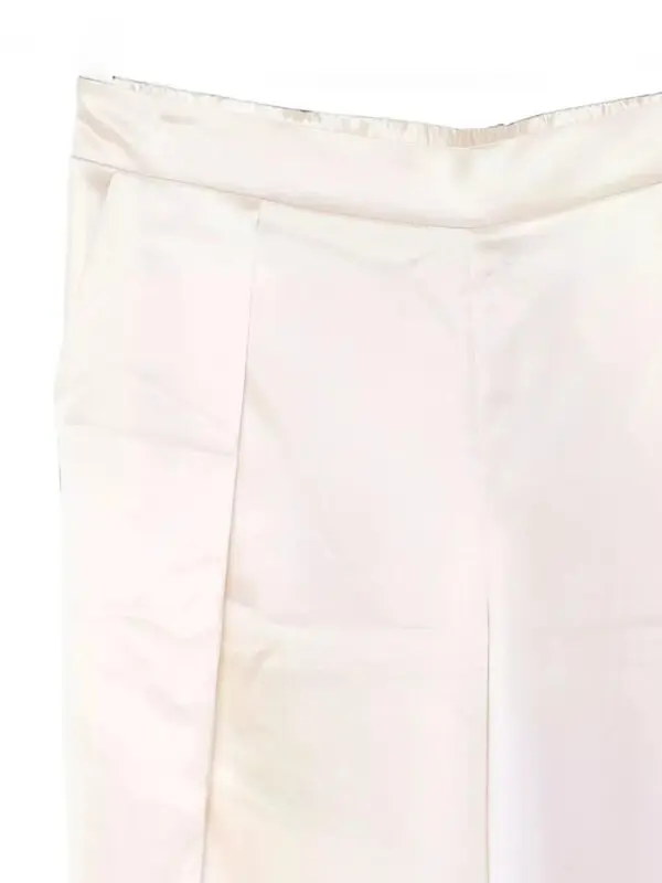 Simkhai Satin-finish Pleated Trousers