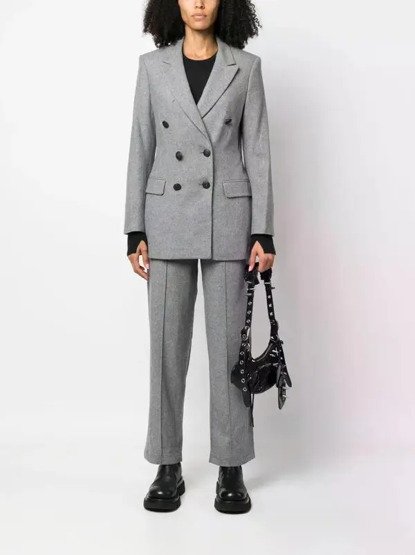 Rag & Bone Double-breasted Virgin Wool-blend Blazer