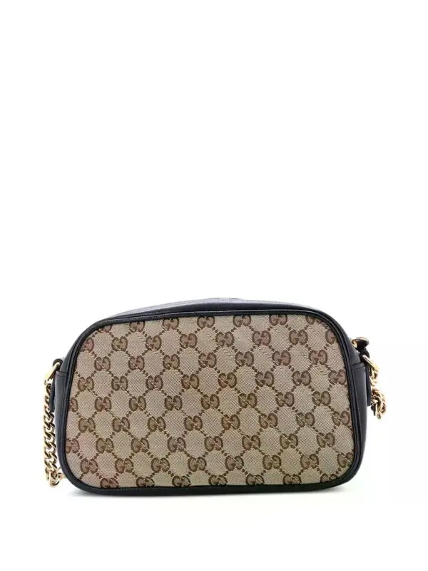 Gucci Gg Marmont Shoulder Bag In Gg Canvas - Brown