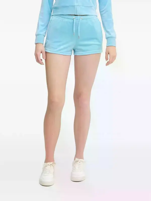 Juicy Couture Crystal-embellished Mini Shorts - Blue