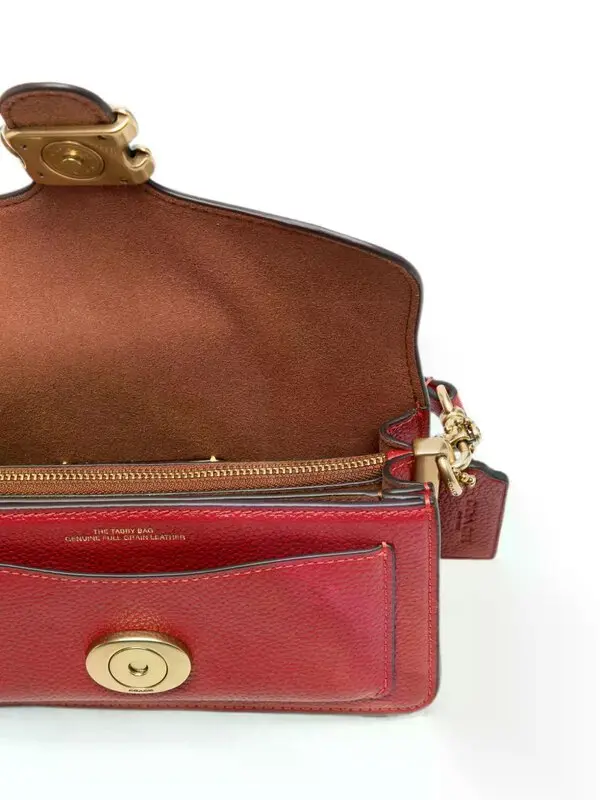 COACH Logo-plaque Pebbled-leather Shoulder Bag