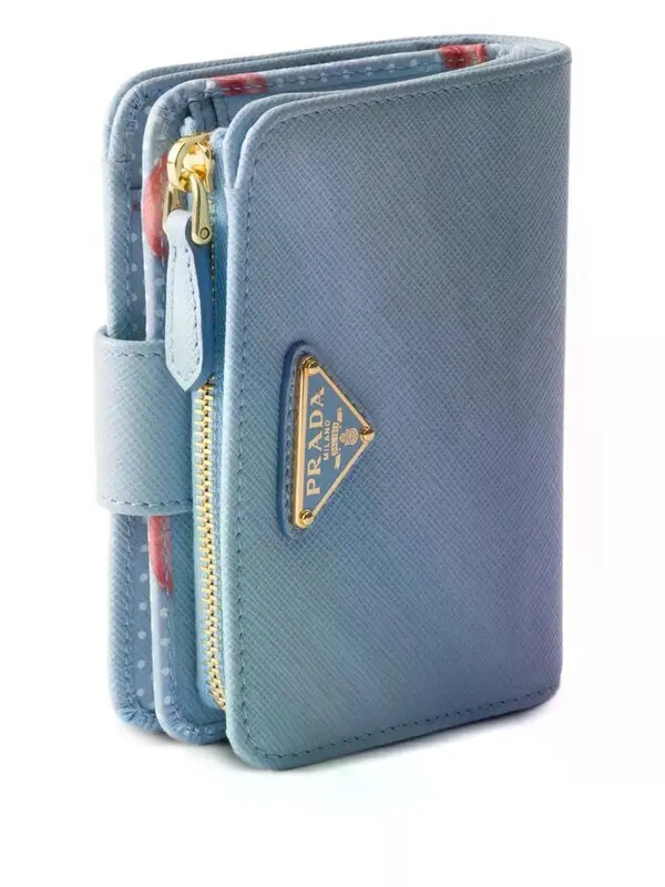 Prada Small Triangle-logo Leather Wallet