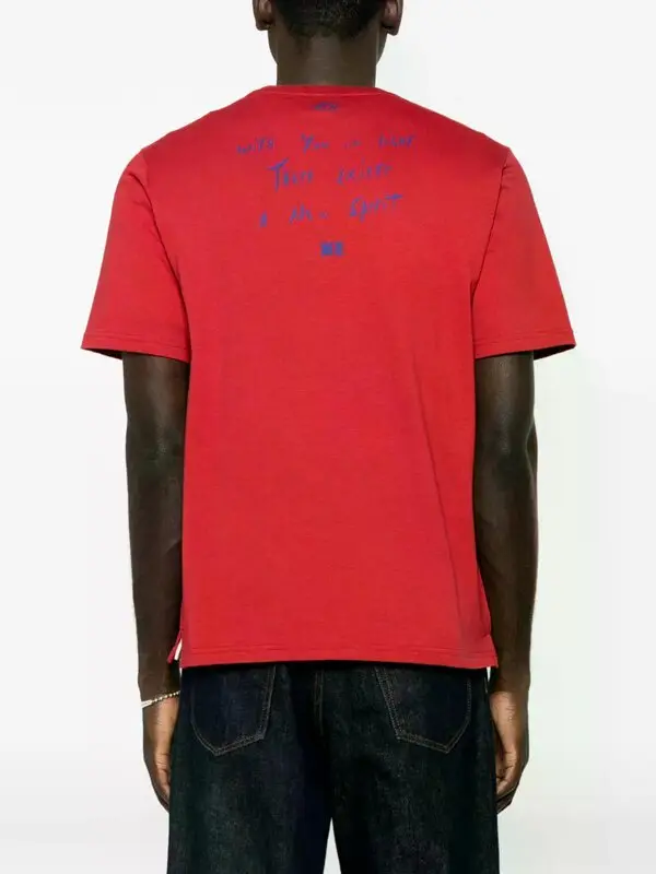 WALES BONNER Logo-print Crew-neck T-shirt