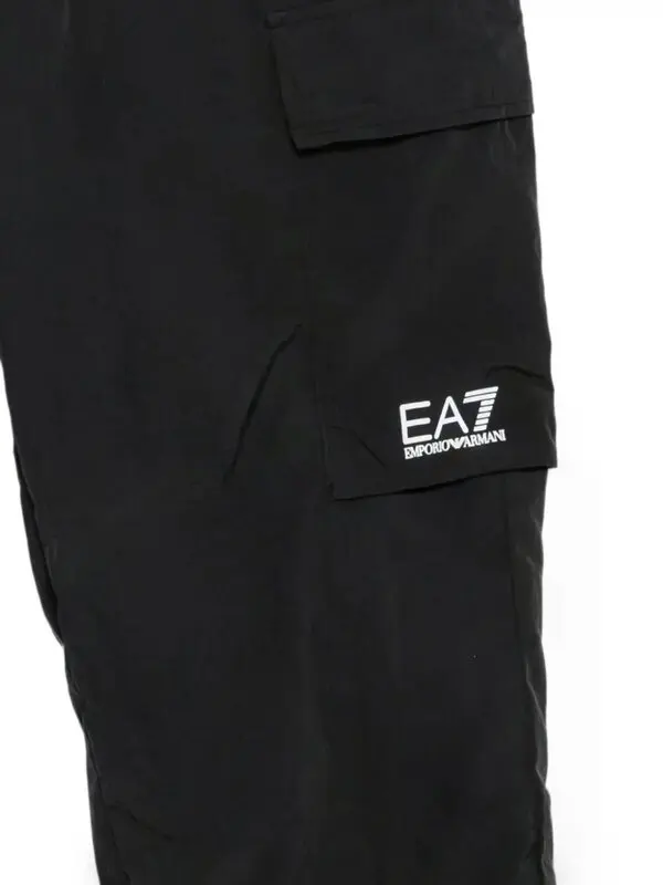 EA7 Logo Print Cargo Trousers