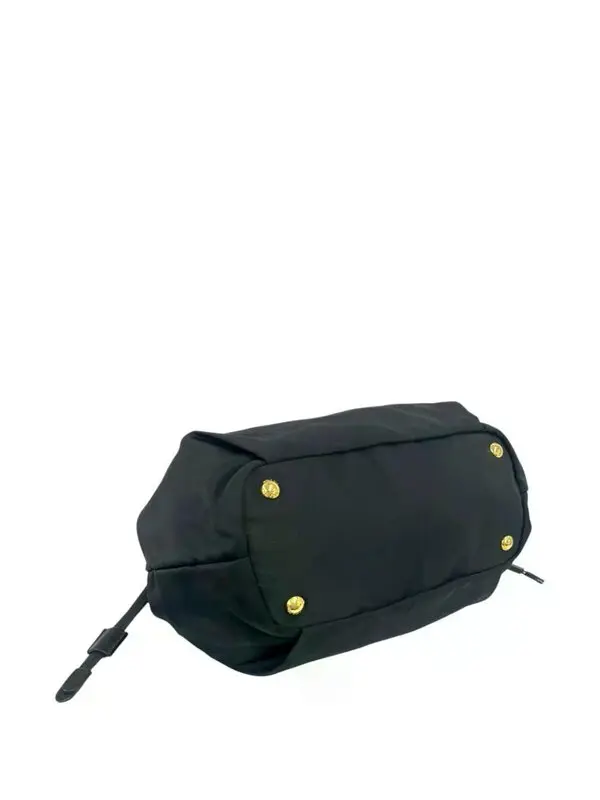 Prada 2010-2026 Tessuto Canapa Logo Tote Bag