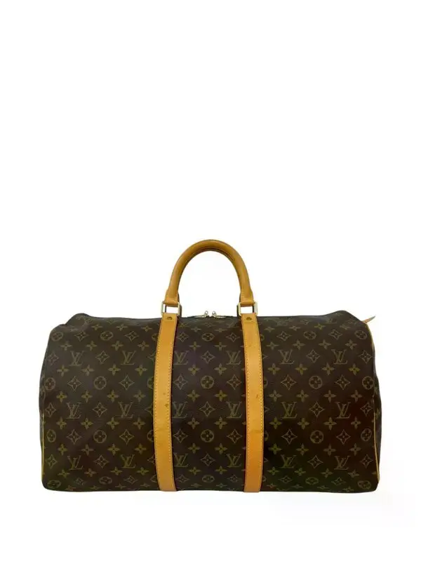 LOUIS VUITTON 1998 Monogram Keepall 50 Travel Bag - Brown