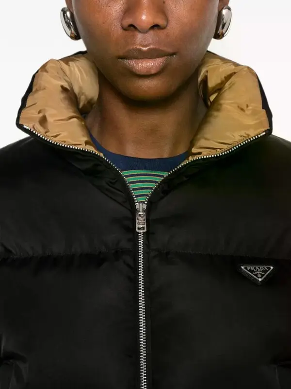 Prada Re-nylon Cropped Puffer Jacket