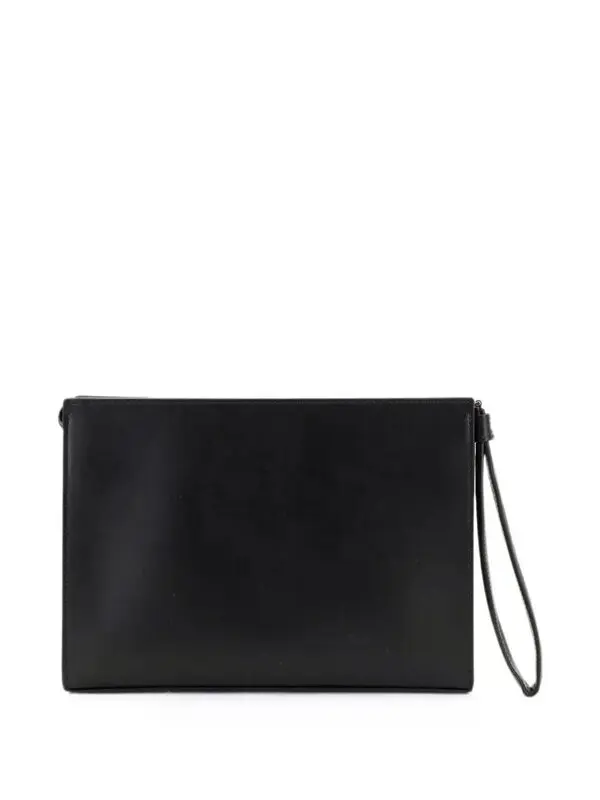 Orciani Leather Wristlet Clutch Bag
