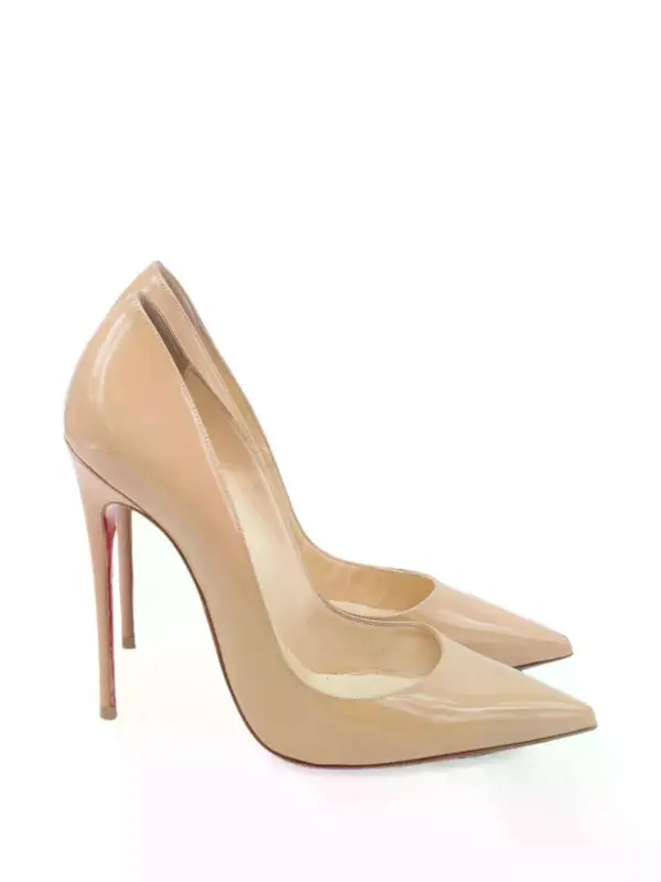 CHRISTIAN LOUBOUTIN So Kate Patent Leather Pumps - Neutrals