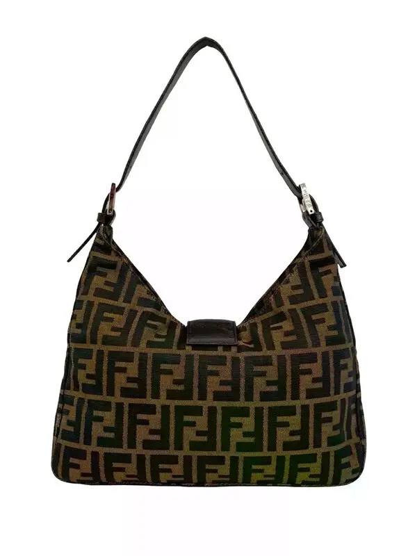 Fendi 2000-2010 Zucca Canvas Shoulder Bag