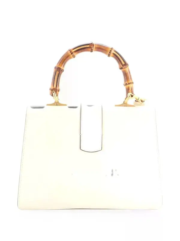 Gucci Dionysus Bamboo Top Handle Bag Colorblock Leather Medium Satchel - Blue