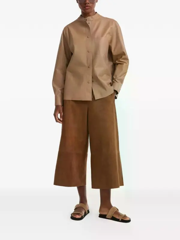 YVES SALOMON Buttoned Lambskin Shirt