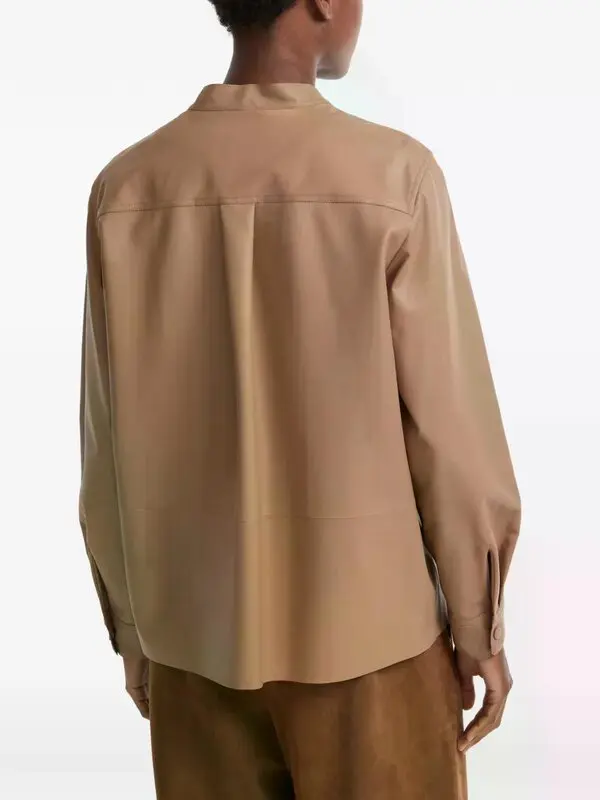 YVES SALOMON Buttoned Lambskin Shirt