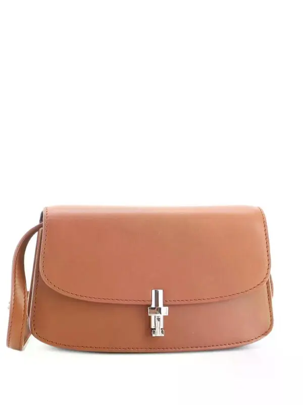 THE ROW Sofia Leather East West Crossbody Bag - Brown