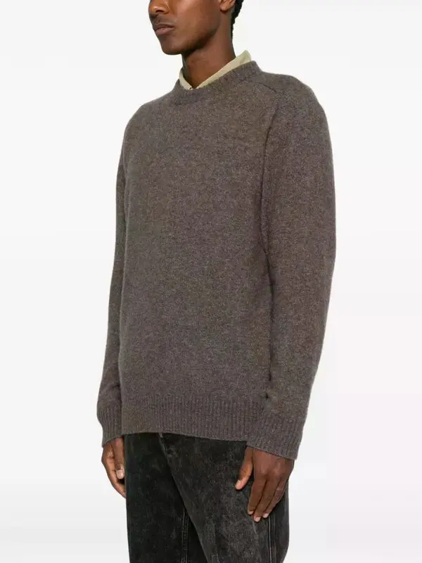 SPINA Crew-neck Ribbed-trim Sweater