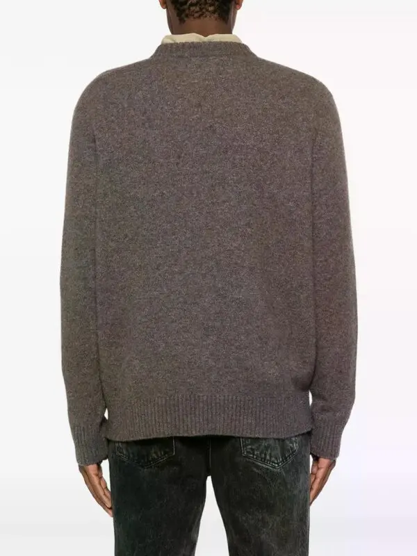 SPINA Crew-neck Ribbed-trim Sweater