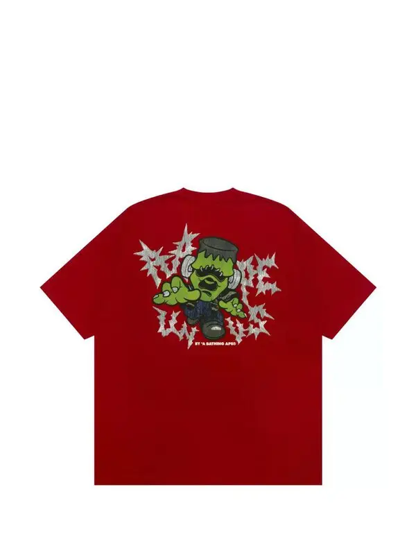 AAPE BY *A BATHING APE Moonface-print Graphic-print T-shirt