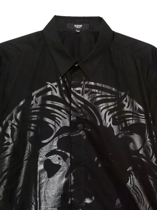 Versace Medusa-print Long-sleeve Shirt