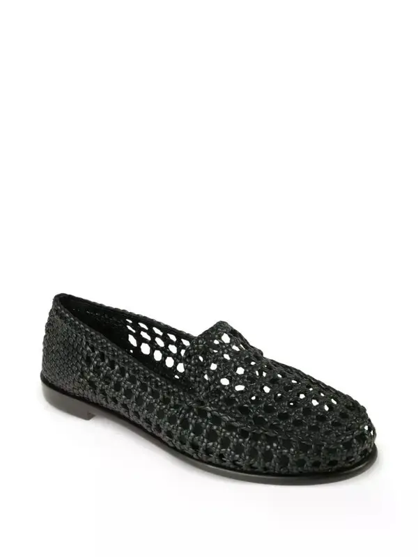 Dragon Diffusion Dolly Xxl Woven Leather Ballet Flats