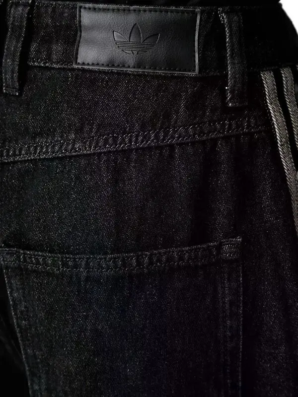 Adidas High-rise Barrel-leg Denim Pants