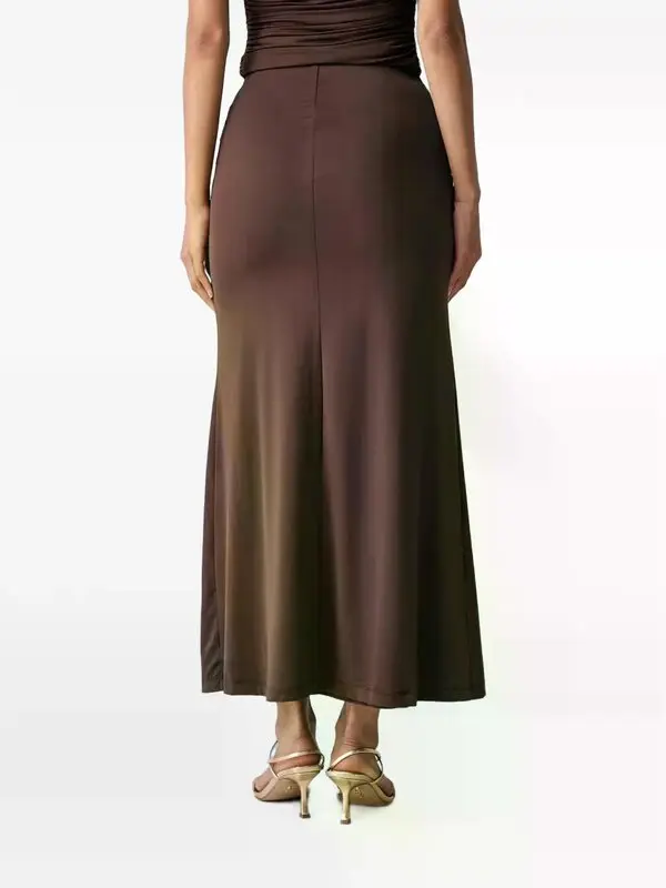 Bardot Dion Buckle-detail Front-slit Maxi Skirt
