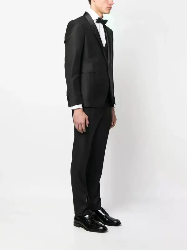 Tagliatore Satin-lapel Three-piece Suit