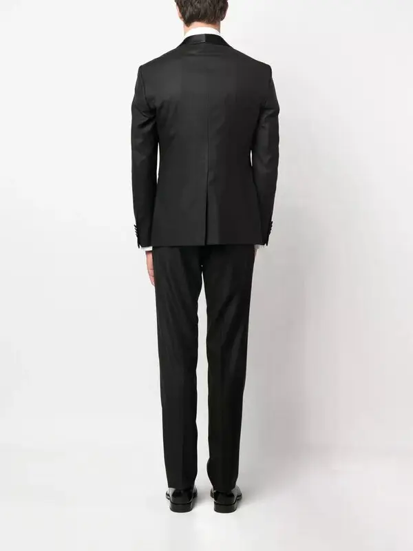 Tagliatore Satin-lapel Three-piece Suit