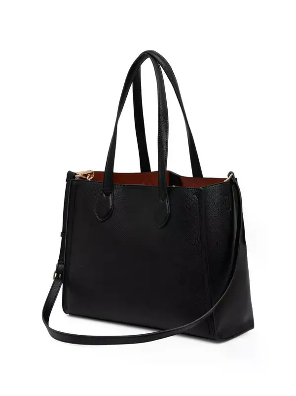 TWINSET Textured Logo-plaque Tote Bag