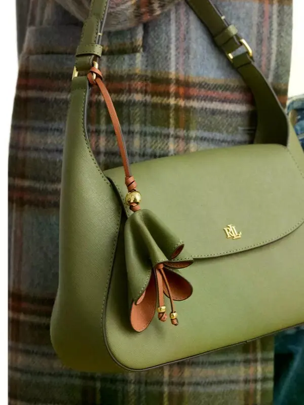 Ralph Lauren Floral-motif Leather Bag Charm