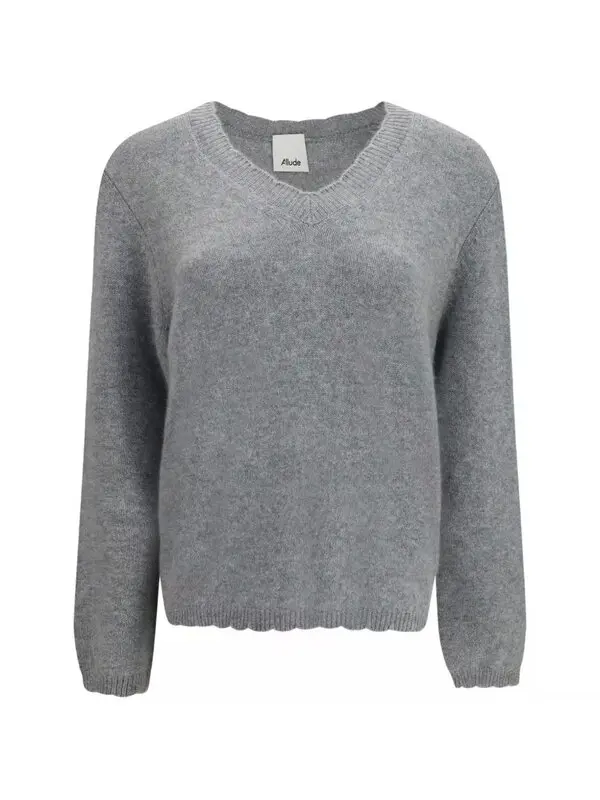 ALLUDE Jil Sander V-neck Oversized Sweater