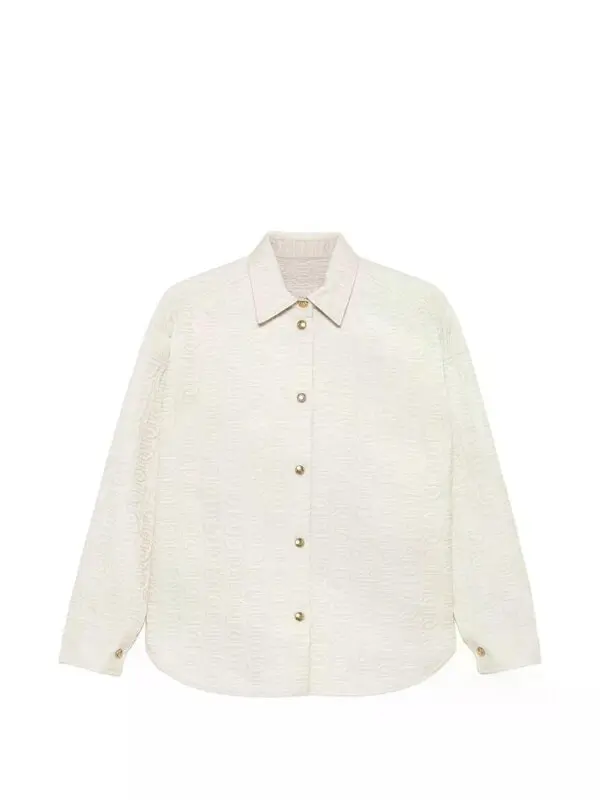 Moncler Chain Quilted Padded Shirt Jacket - Neutrals