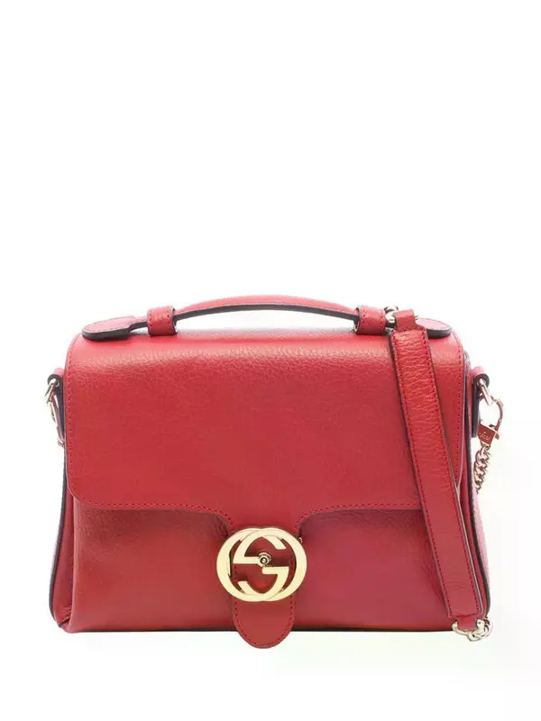 Gucci 2000-2016 Small Dollar Calf Interlocking G Satchel
