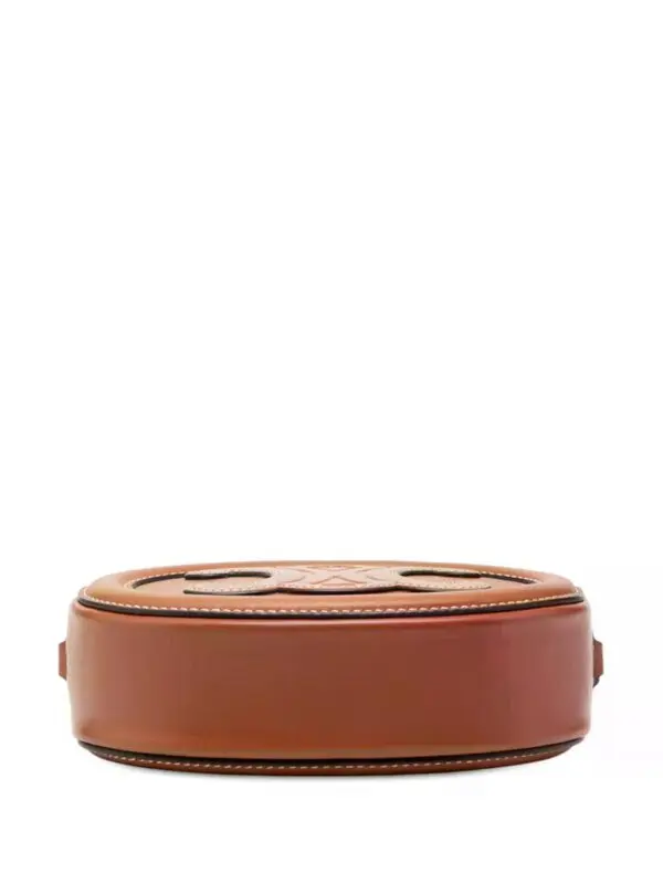 Celine 2022 Small Calfskin Cuir Triomphe Oval Crossbody Bag - Brown