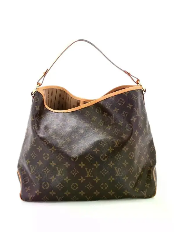 LOUIS VUITTON Delightful Handbag Monogram Canvas Mm Hobo Bag - Brown