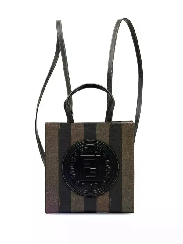 Fendi 20th Century Mini Pequin Coated Canvas Convertible Backpack