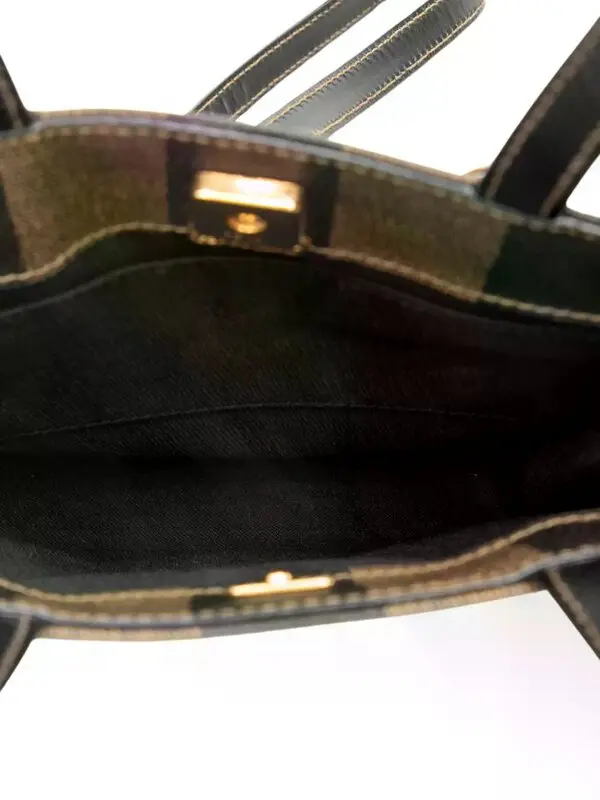 Fendi 20th Century Mini Pequin Coated Canvas Convertible Backpack