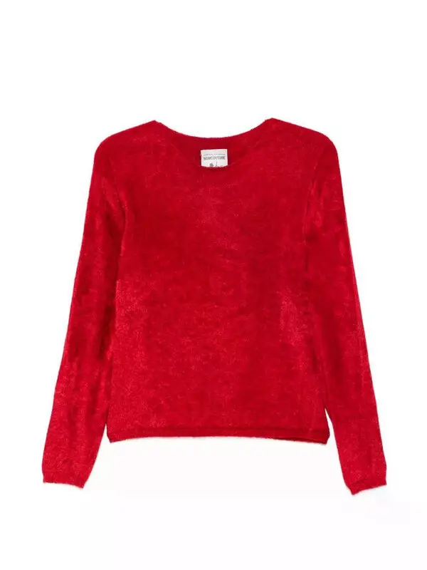 SEMICOUTURE Brushed Long-sleeve Knit - Red