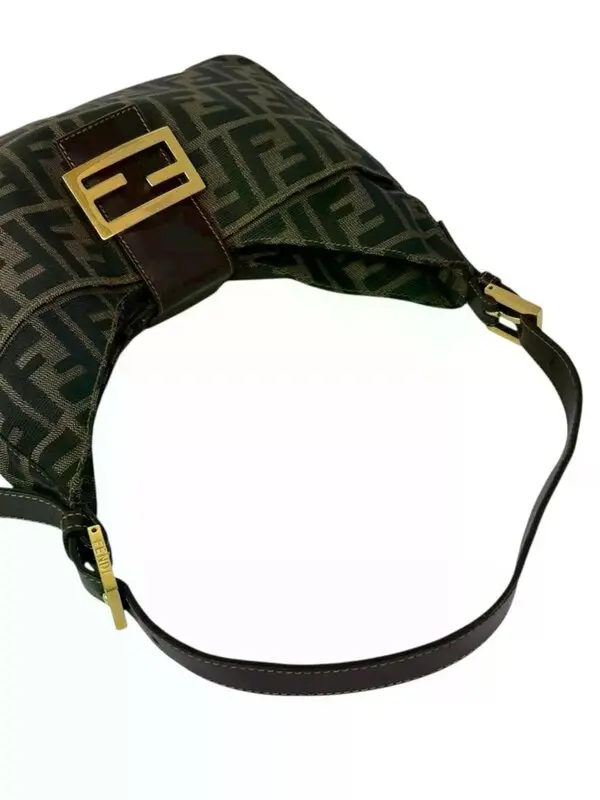 Fendi 2000-2010 Zucca Canvas Shoulder Bag
