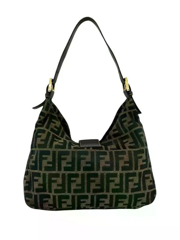 Fendi 2000-2010 Zucca Canvas Shoulder Bag