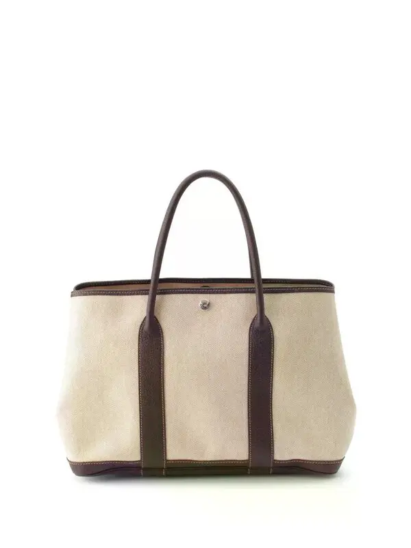 Hermès 2002 Toile And Negonda Garden Party 36 Tote Bag - Neutrals