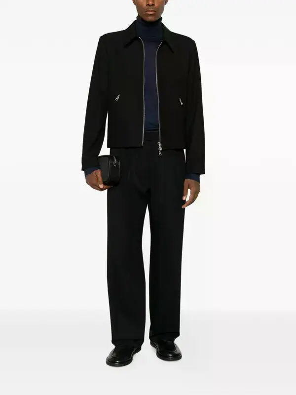 Karl Lagerfeld Pleated Logo-patch Trousers
