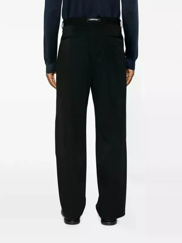 Karl Lagerfeld Pleated Logo-patch Trousers