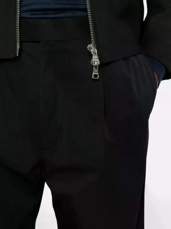 Karl Lagerfeld Pleated Logo-patch Trousers