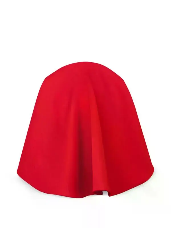 THE ARKOW Eva Wool Headscarf - Red