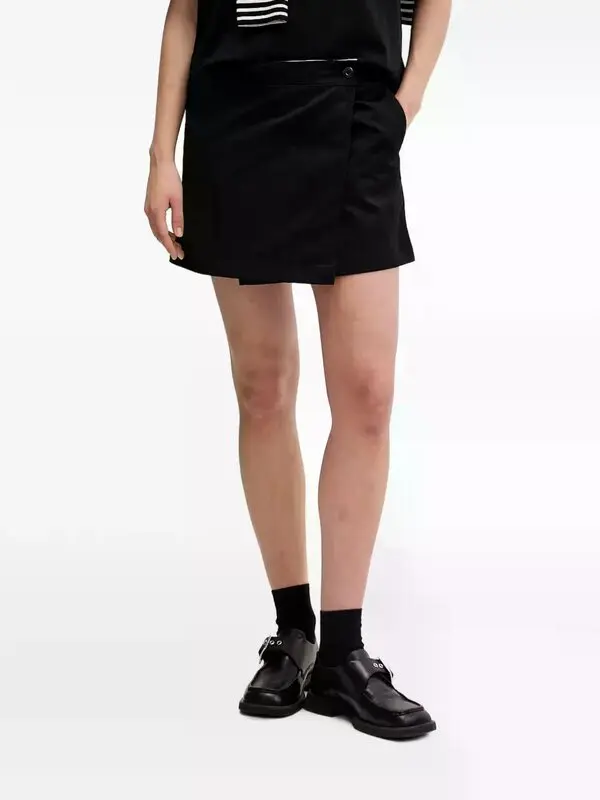 Dickies Union Wrap-style Logo-patch Skirt - Black