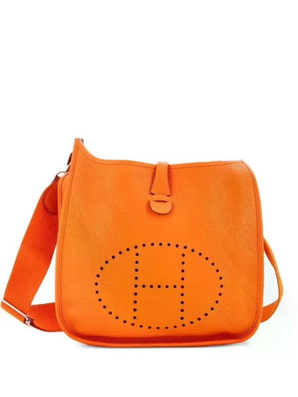 Hermès Evelyne Bag Gen Iii Clemence Pm Crossbody Bag - Orange